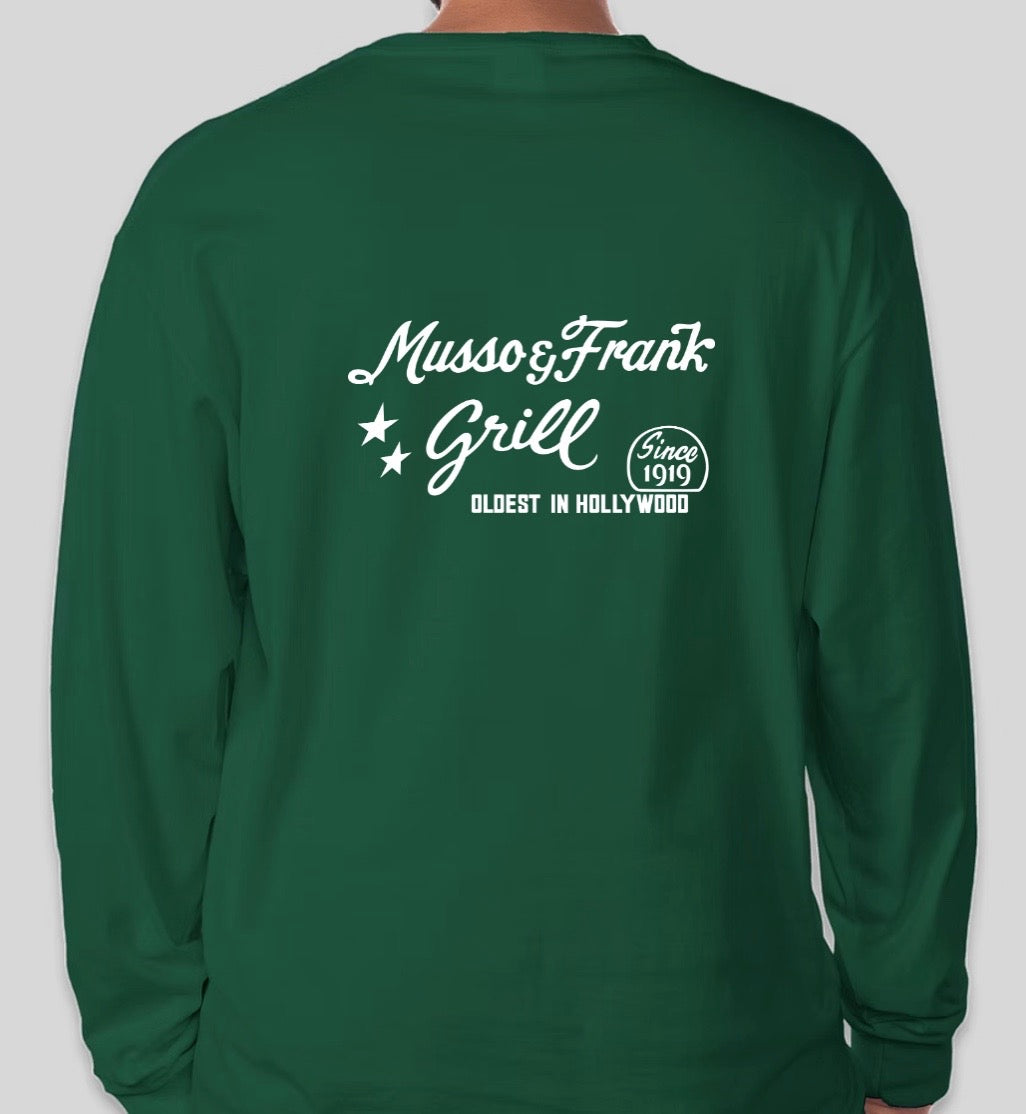 Musso & Frank Green Long Sleeve T-Shirt – Musso & Frank Grill